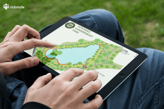 Clubmate map example mock up | Clubmate